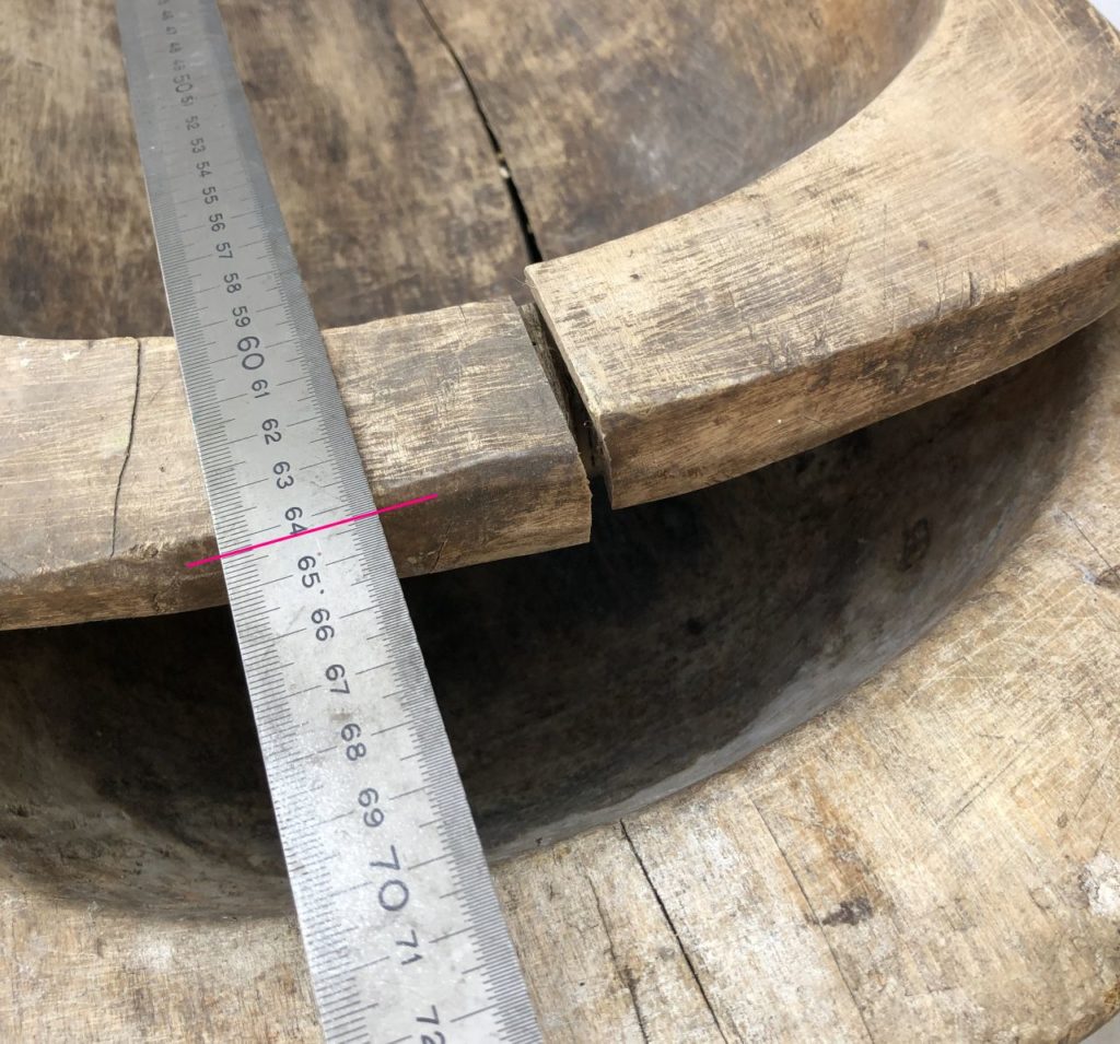 copaie (covată), anii 30, doua bucati, pentru conversie in etajera ...